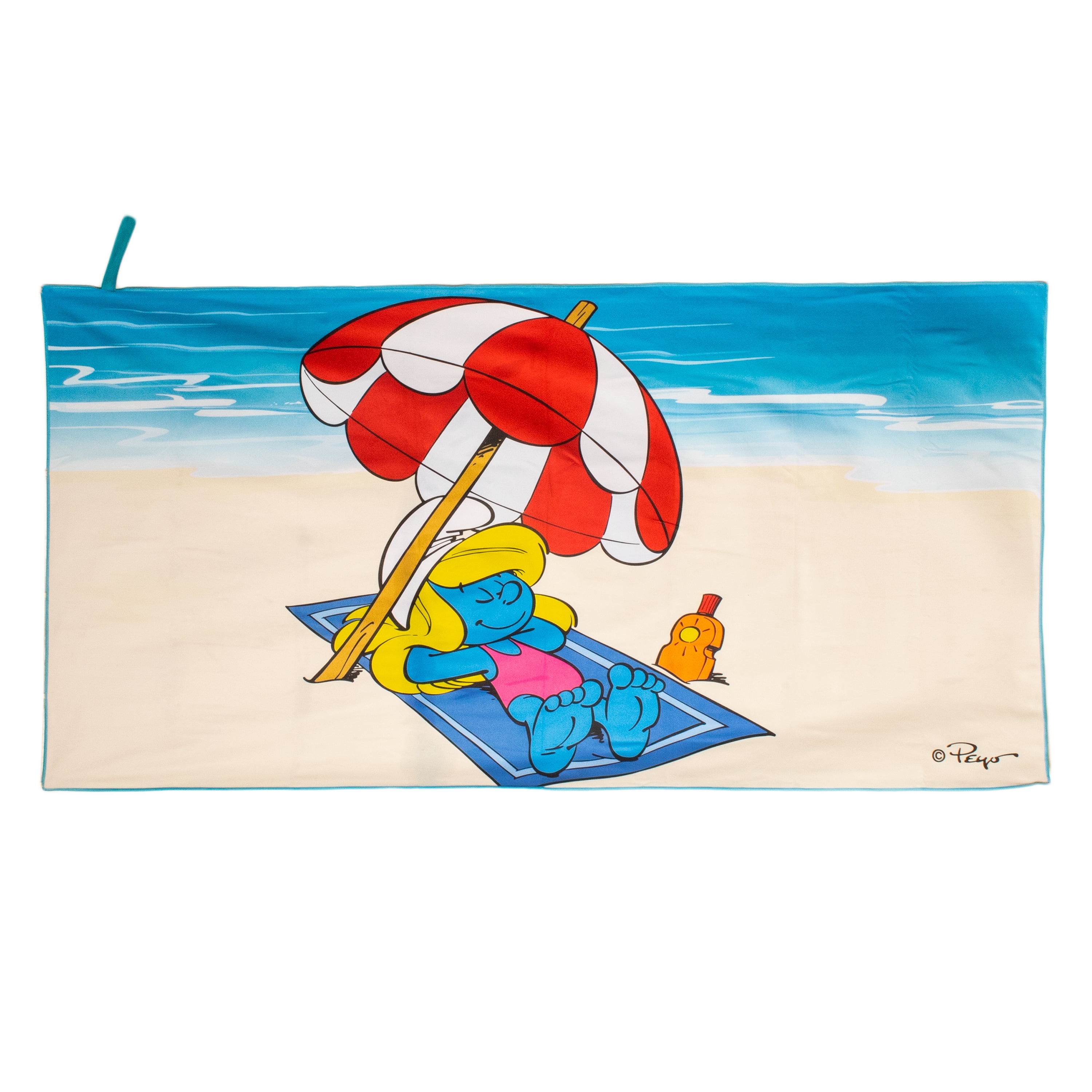 The Smurfs Smurfette on the Beach |Beachtech 30" x 60" Beach Towel ...