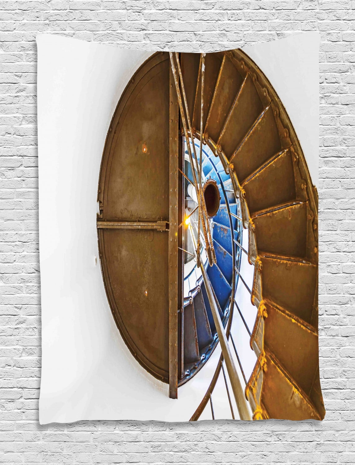 Architecture Tapestry, Illustration of Spiral Staircase in Point Arena ...