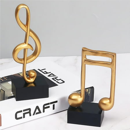 Music Note Figurine Resin Decorative Music Note Decor Sculpture ...
