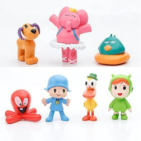Pocoyo Mini Figure Pocoyo Dog Loula Elephant Elly Duck Little Bird 7pcs ...