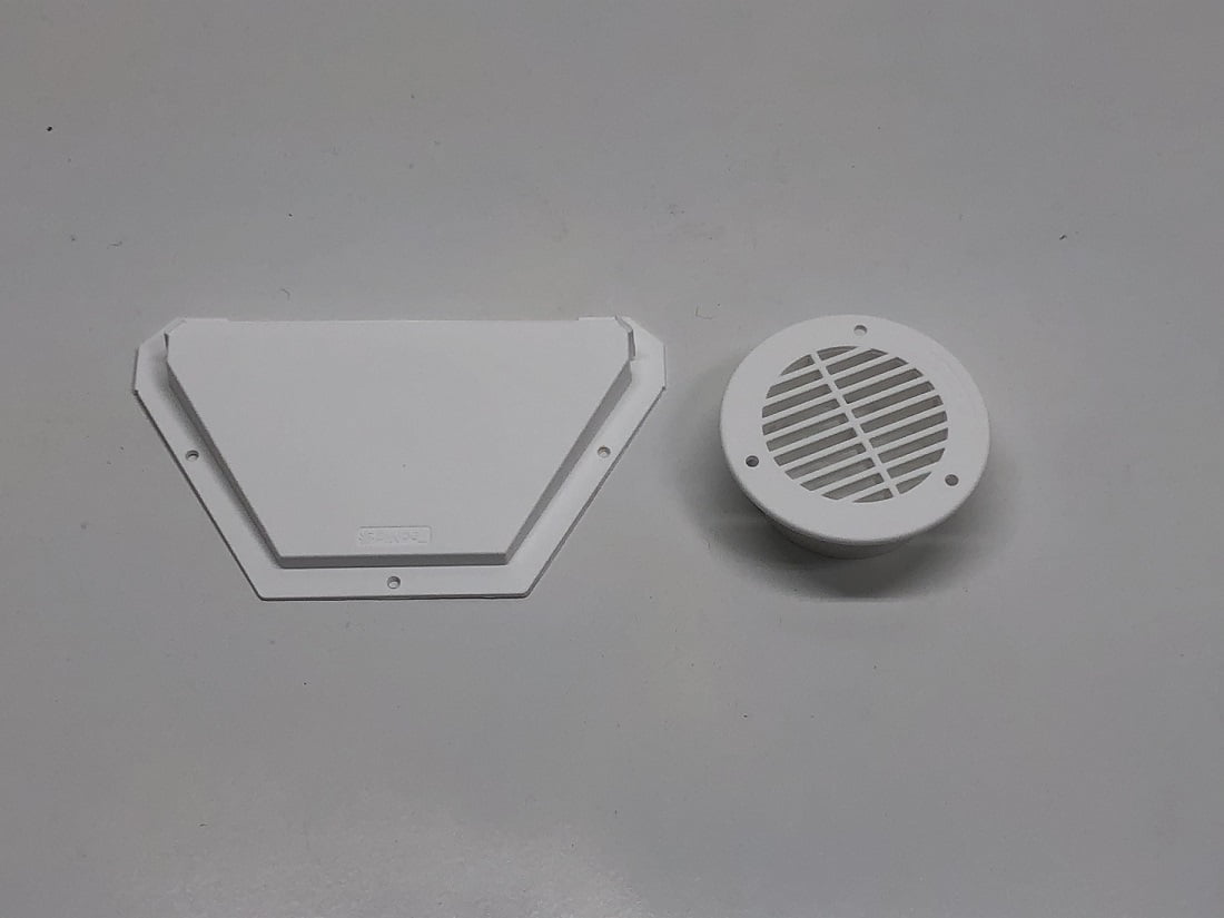 White RV ATV Cycle Truck Cargo Work Trailer Side Air Vents - Walmart.com