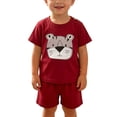 DJDLJWCJ Toddler Boys 2 Piece Outfit Boys Graphic Tee Shirts with ...