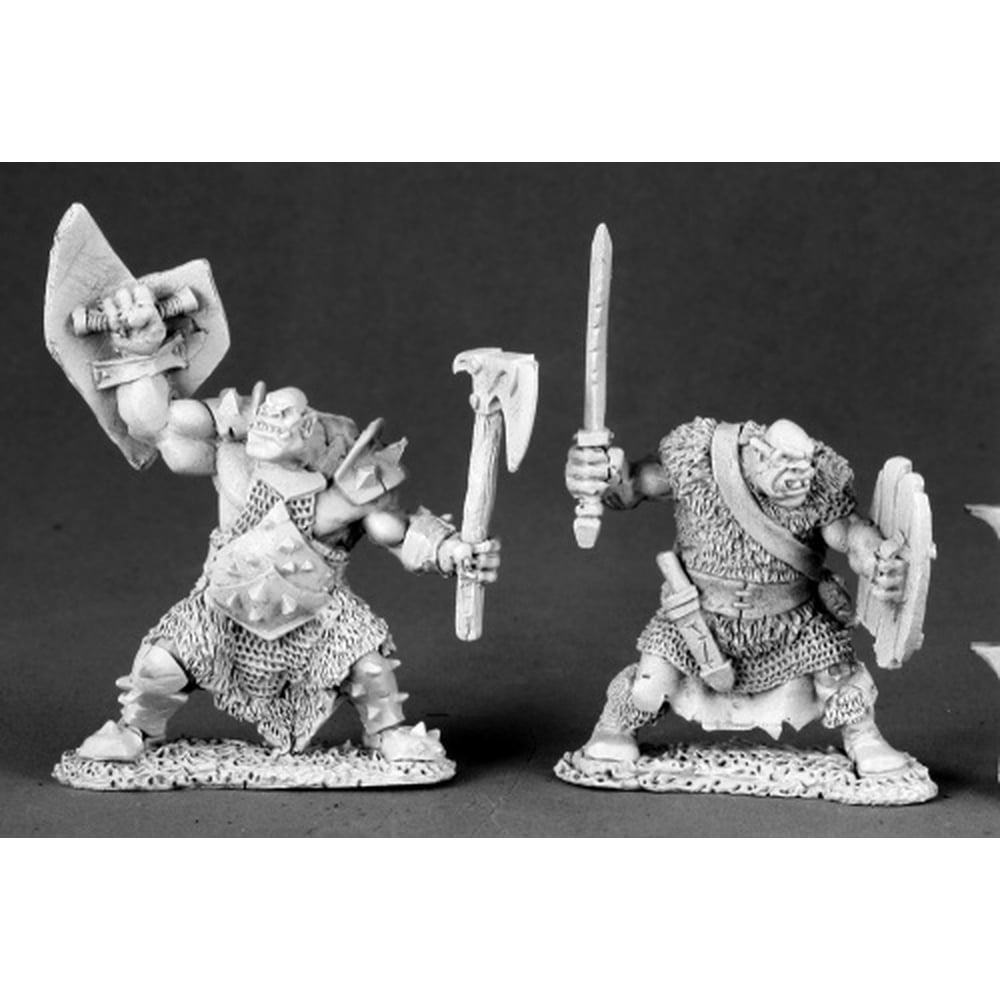 Reaper Miniatures Black Orc Warriors (2 Pcs) #03489 Dark Heaven ...