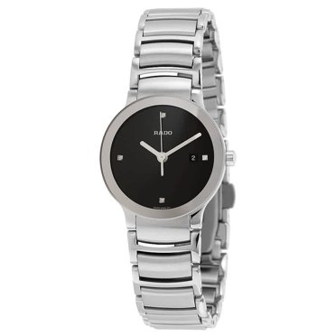 Rado True Jubile Black Dial Ceramic Ladies Watch R27655732 - Walmart.com