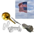 yotijay Flag Pole Mounting Hardware Flagpole Attachment Flagpole Pulley ...