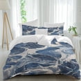 4 Piece Duvet Cover Set Cal king, Abstract Marble Stone Texture Soft ...