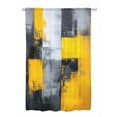Abstract Color Block Sheer Curtains 72 Inch Long 1 Panel Yellow Block ...