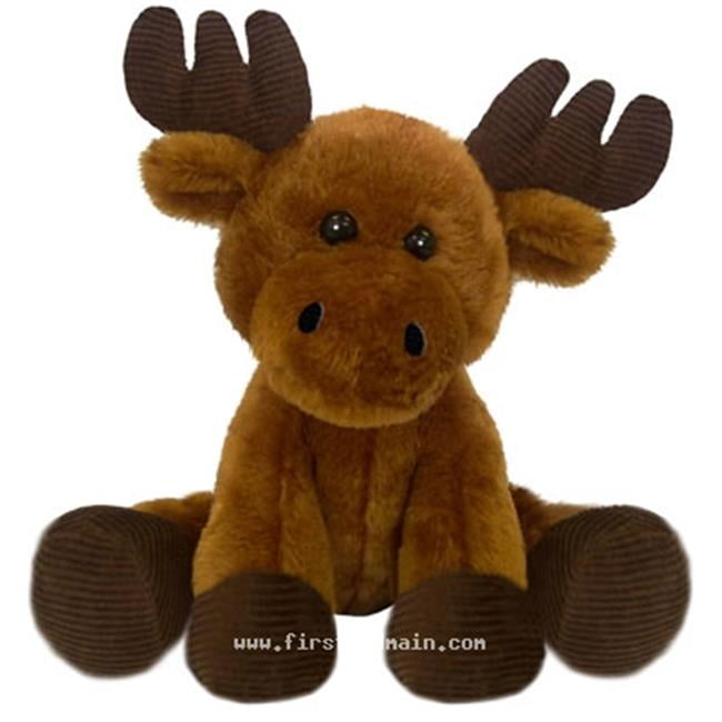 First & Main 7703 7 in. Sitting Floppy Friends Moose Plush Toy ...