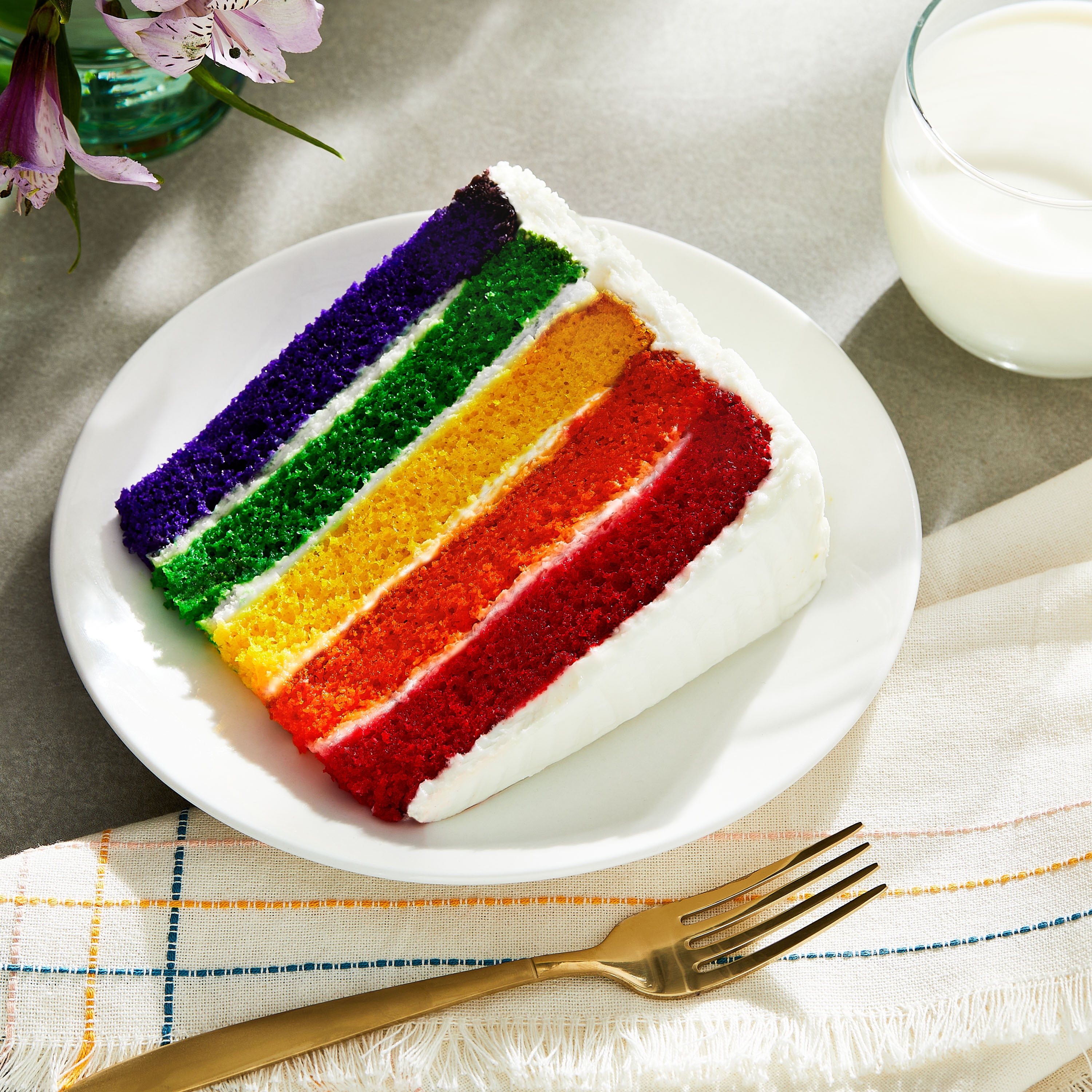 Birthday Cake Slice Rainbow