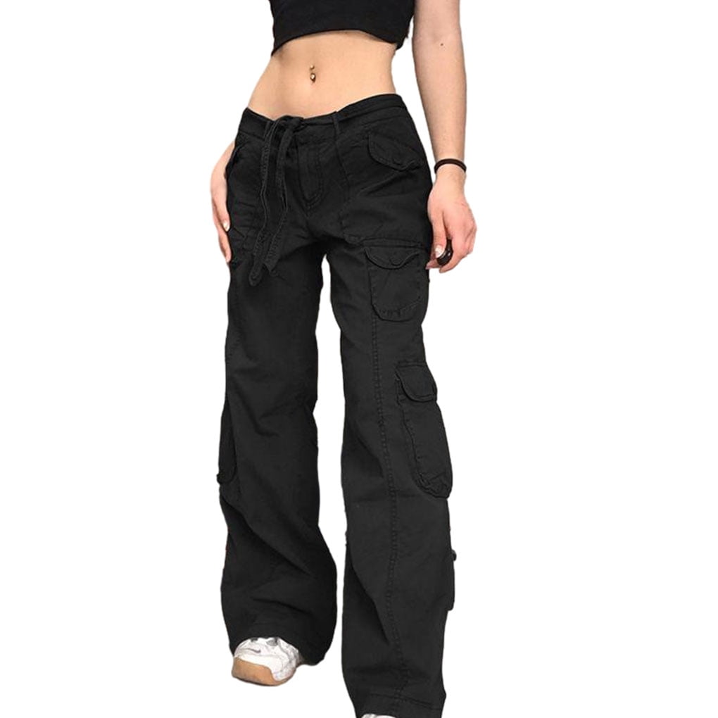 Click here for Becaristey Punk Baggy Vintage Trousers Wide Applic... prices