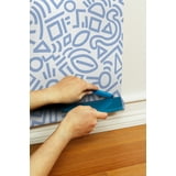 Aelfie Periwinkle Doodle Abstract Peel & Stick Wallpaper - Walmart.com