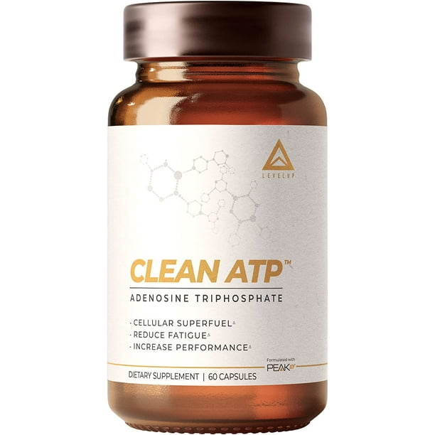 LevelUp Clean ATP Capsules, 100% Adenosine Triphosphate, Increase ...