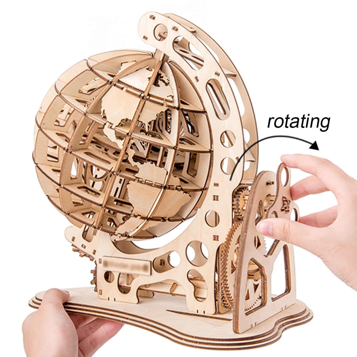 3D Wooden Puzzle For Adults Wooden Globe Model Puzzle Mechanical