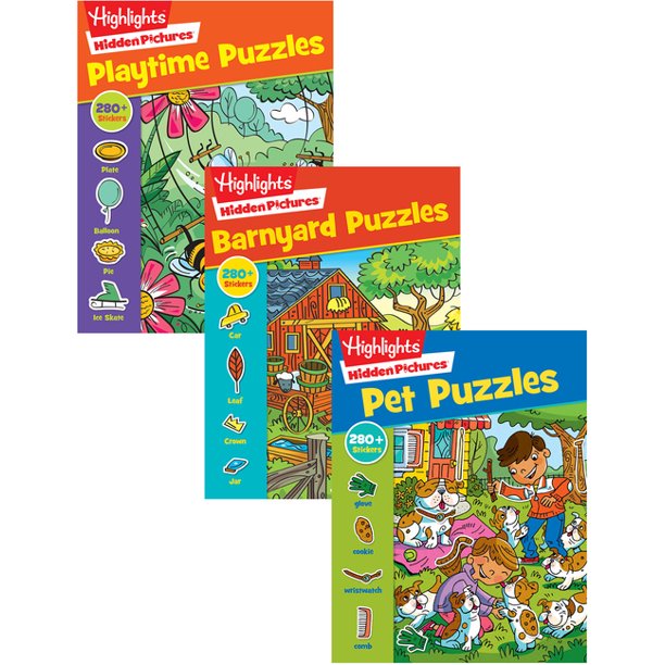 Highlights Sticker Hidden Pictures Pack (Paperback) - Walmart.com ...
