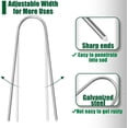 U-type Garden Staples Heavy-duty Fence Tubing Stakes Sod Pins ...