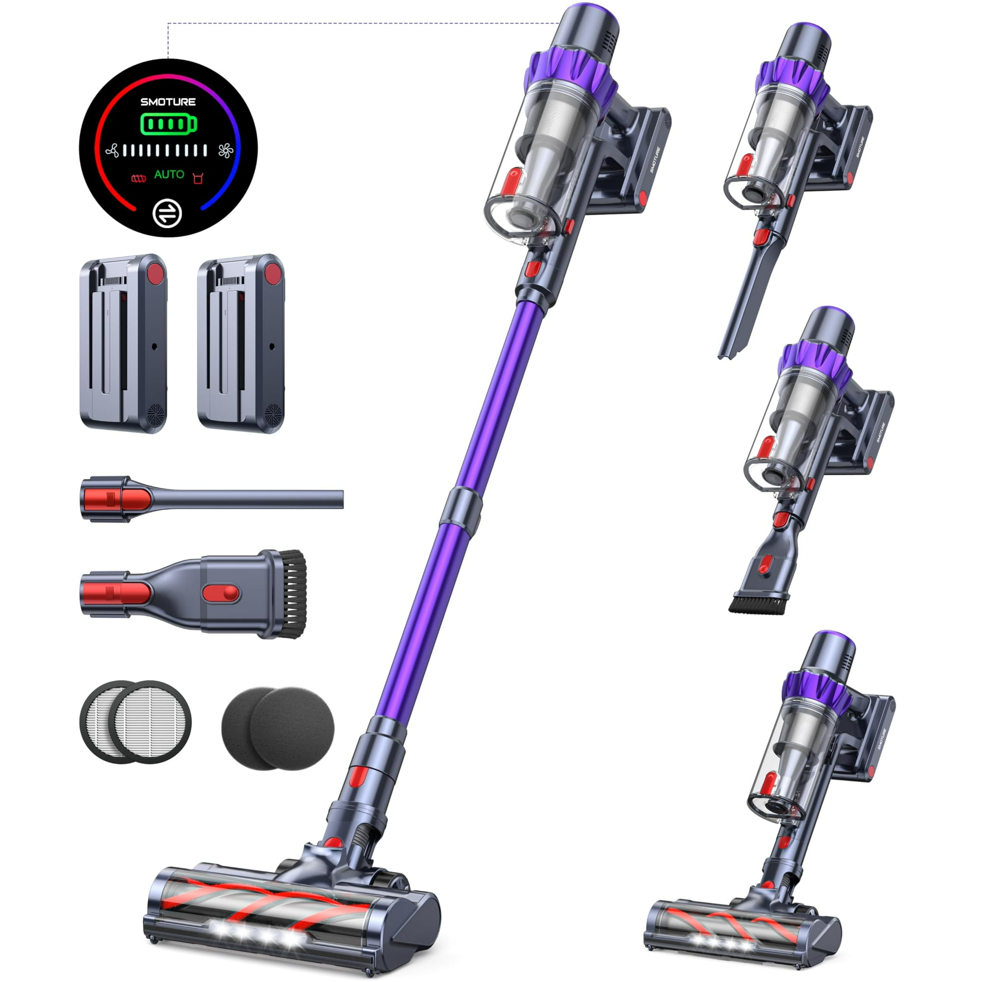 Click here for Smoture Cordless Vacuum Cleaner  2 Batteries 110 M... prices
