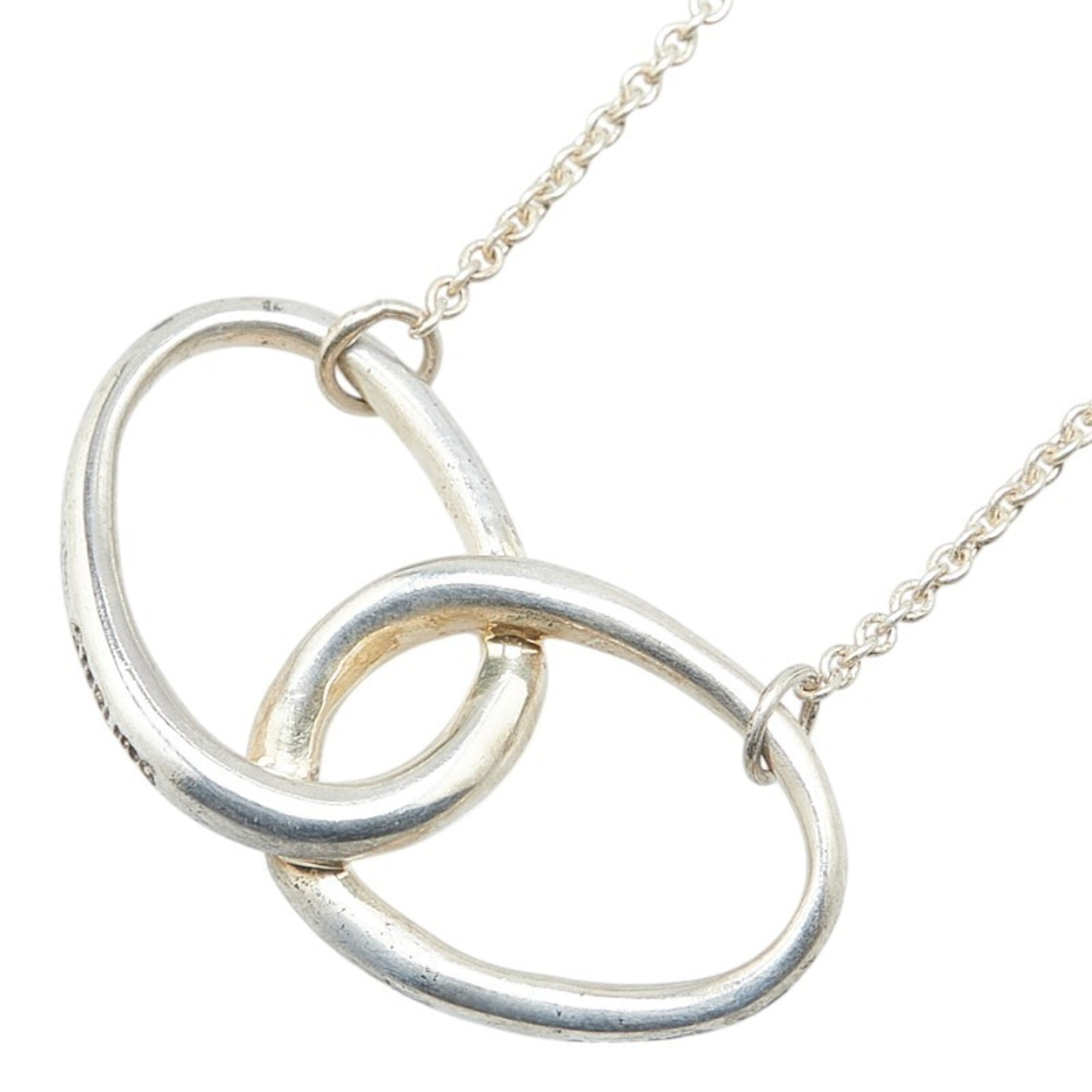 Pre-Owned Tiffany & Co. Double Loop Necklace Sterling Silver Women's TIFFANY (Good) - Walmart.com
