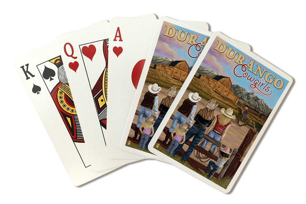 Durango, Colorado, Cowgirls, Lantern Press, Premium Playing Cards, 52 ...