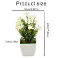 Artificial Plastic Cherry Plants Bonsai Beautiful Fake Potted Flower ...