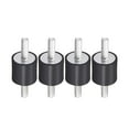 4 Pieces Rubber Isolator Mounts, Rubber Shock Absorber, with Double ...