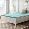 2-in-1 Queen Size Gel Memory Foam Mattress with Anti-Pressure Cover ...