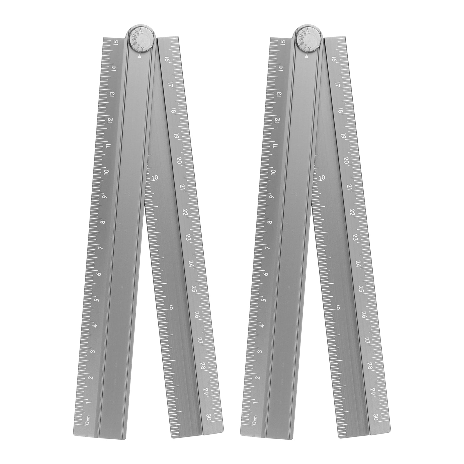 Click here for 2pcs Uxcell Folding Straight Ruler 30cm Metric Alu... prices