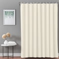 Cream Shower Curtain, Solid Color Lightweight Waterproof Fabric Shower ...