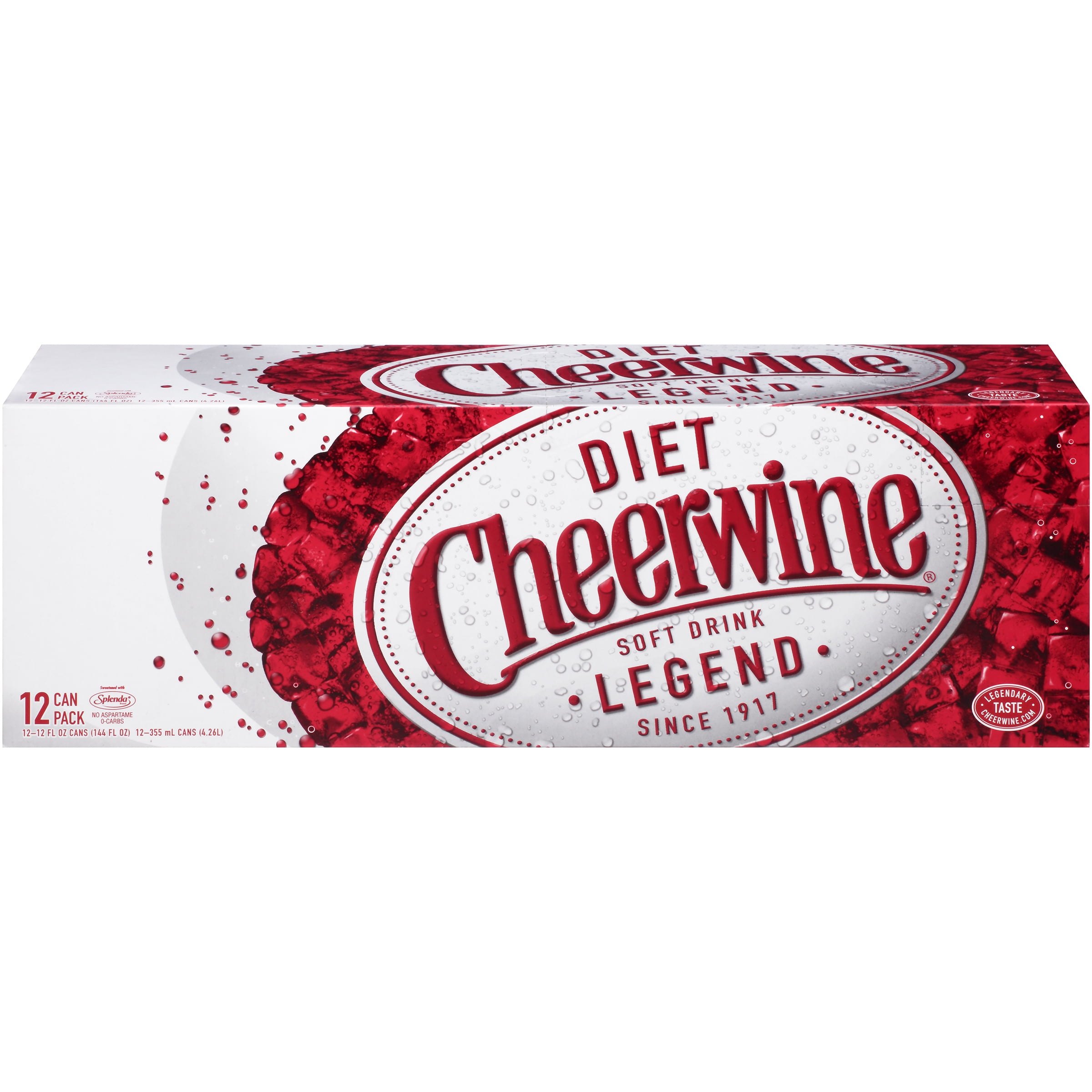 Buy Diet Cheerwine Cherry Cola Soda Pop, 12 Fl Oz, 12 Pack Cans Online ...