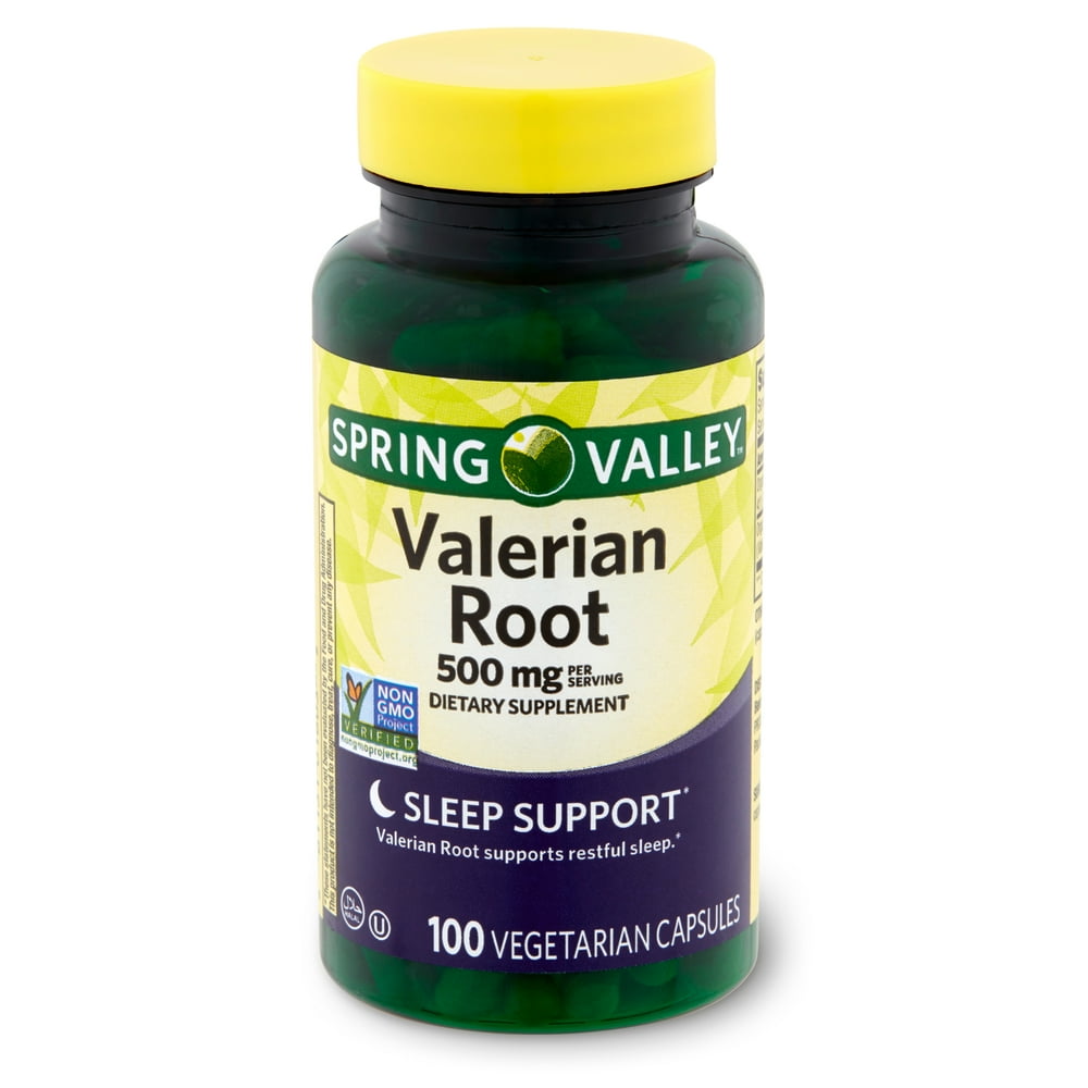 Spring Valley Valerian Root Capsules, 500 mg, 100 Count - Walmart.com ...