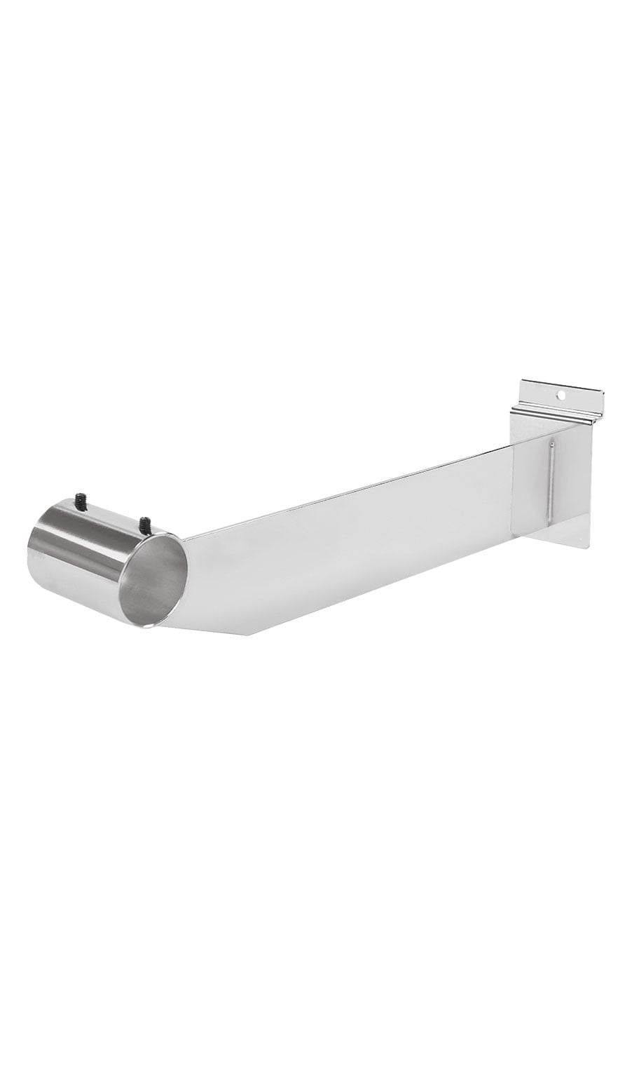 1 inch Chrome Round Hangrail Bracket for Slatwall - Set of 3 - Walmart.com
