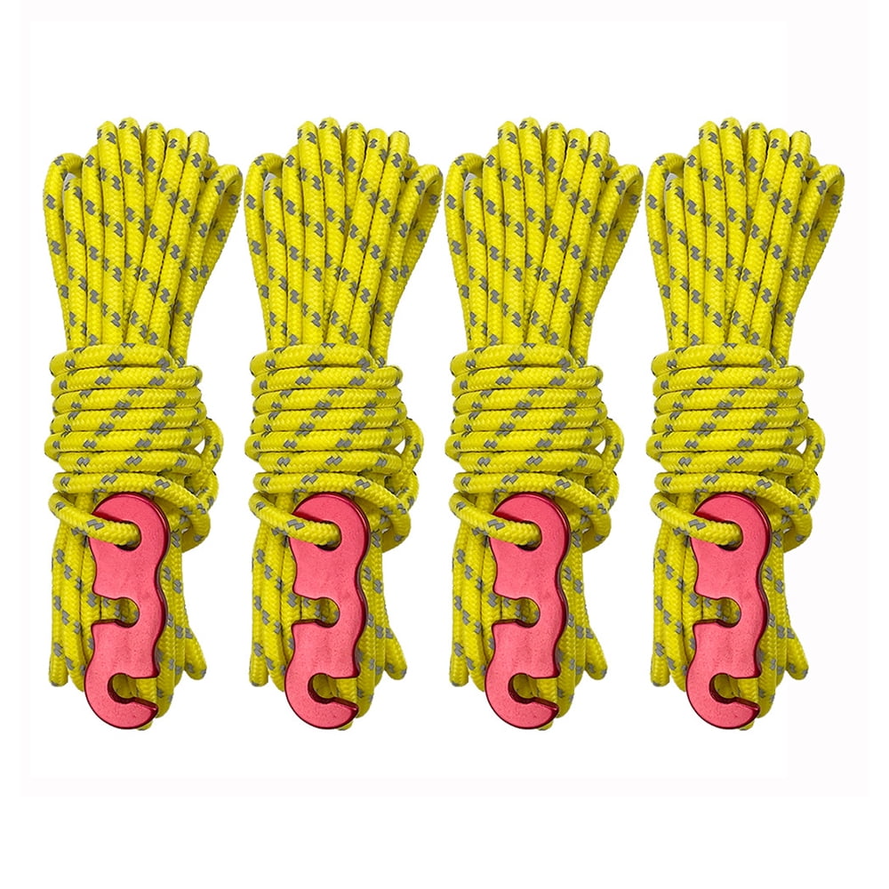 S buckle Tent Wind Ropes with Tensioners Cord Adjuster-Outdoor camping ...