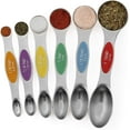 Measuring Spoons Set Dual Sided Stainless Set of 7 Stackable Teaspoon ...
