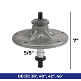 Spindle Assembly Replaces Murray 492524 1001046 for 38" 40" 42" 46 ...