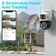 PTZ Camera 4K 8MP HD Dual Lens Dual Screen Camera Color IR Night Vision ...