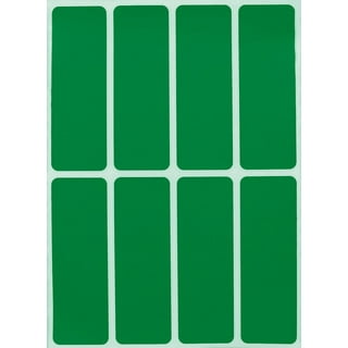 Royal Green Metallic Silver Stickers Rectangle Label 3x1 Labels Color ...
