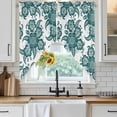Abstract Paisley Pattern Swag Curtain Valance for Window 2 Panels Retro ...
