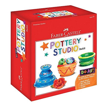 Faber-Castell Pottery Studio Refill Kit - 2 lbs. of Natural Air-Dry ...