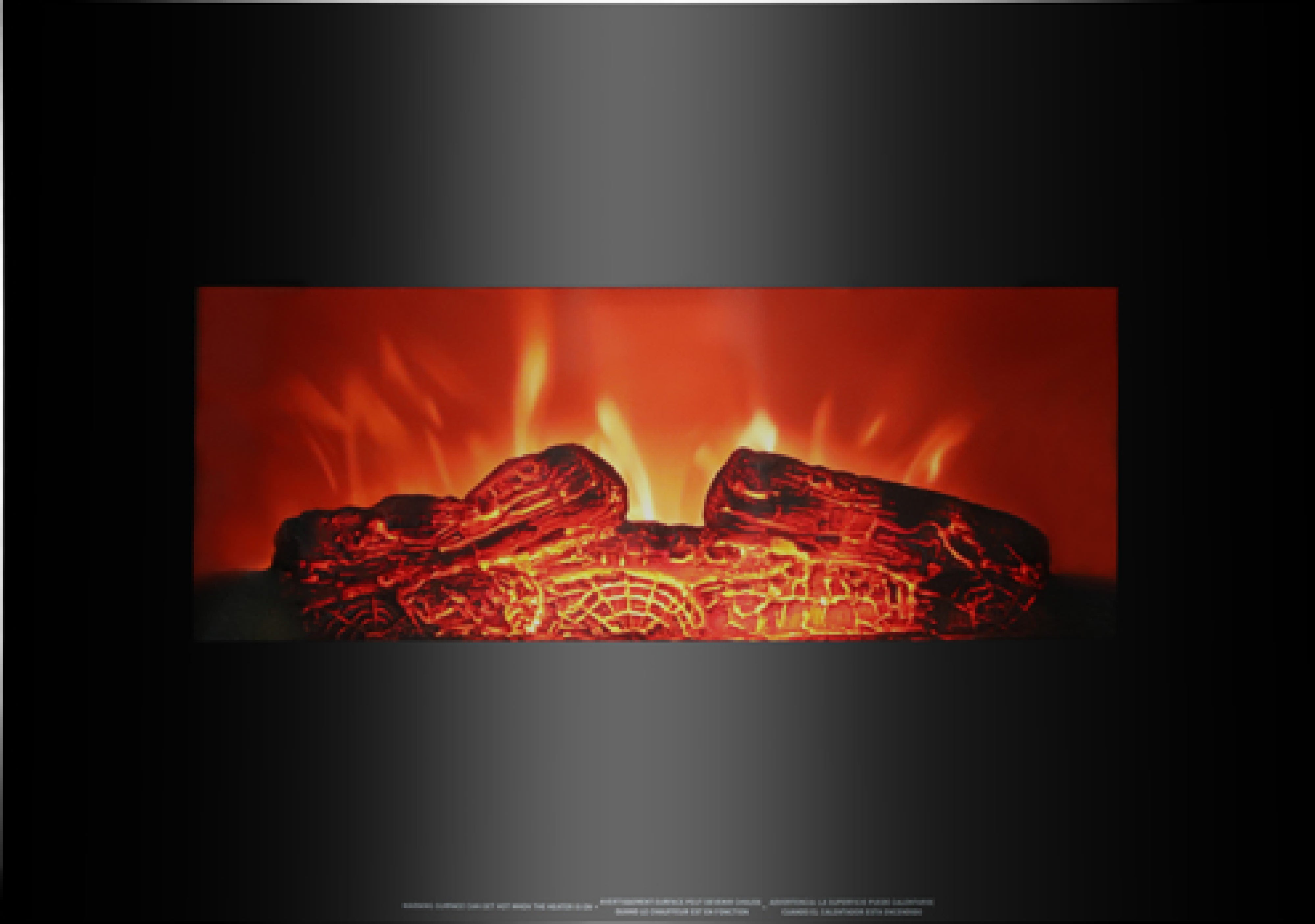 ZOKOP SF301-26A 26 inch 1400w Wall-mounted Fireplace Fake Wood Single ...