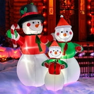 Airblown Inflatables Animated Penguin with Snowman on Bobsled - Walmart.com