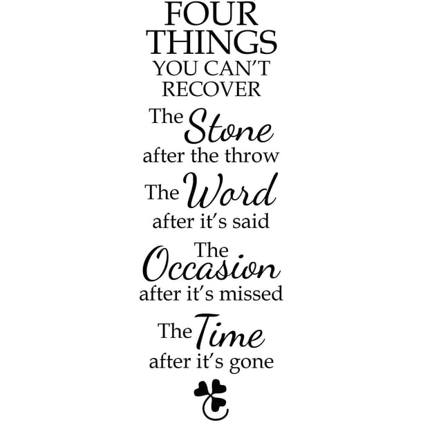 Lonbiaci Four things you can't recover the stone after the throw word ...