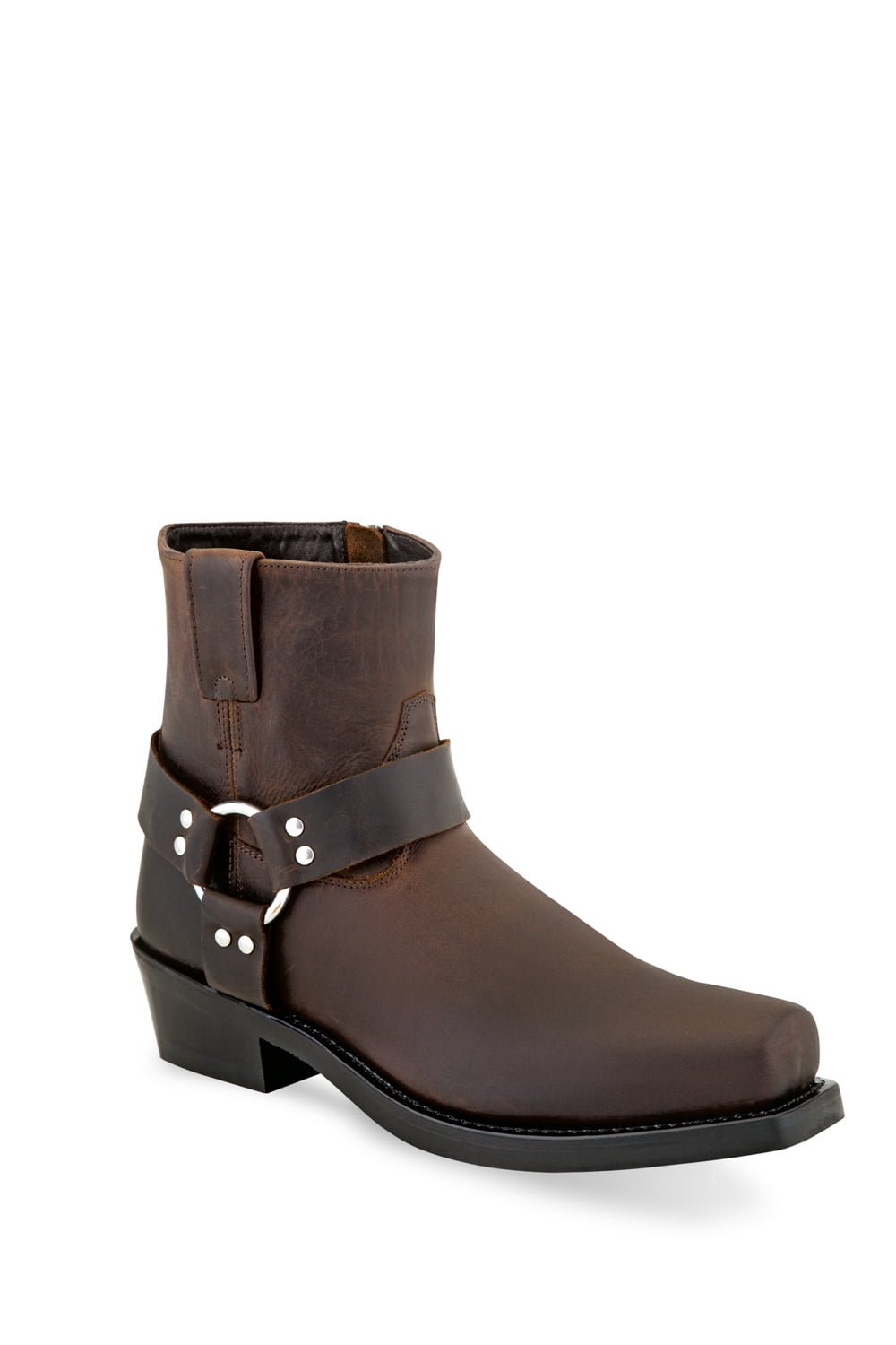 Old West Men's 7 Inch Square Toe Harness Boots - Walmart.com