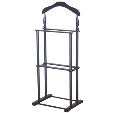 VL17016 Knight Valet with Extended Bar and Key Rack in Black - Walmart.com