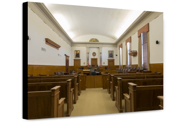 Canvas Print: Courtroom At The Ed Edmondson Courthouse, Also Known As ...
