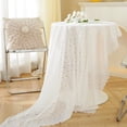 Colorful Lace Tablecloth Round Embroidered Table Cover with Non-Slip ...
