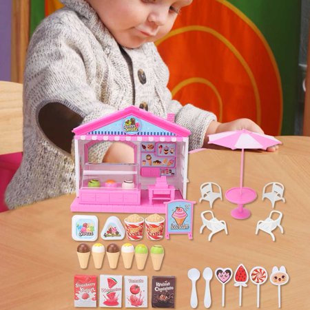 Miniature Restaurant Toy Mini Burger Toy Pretend Play Restaurant Toy ...