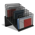 TR57559-CC 7 Compartment Wire Mesh File Organizer, Matte Black ...