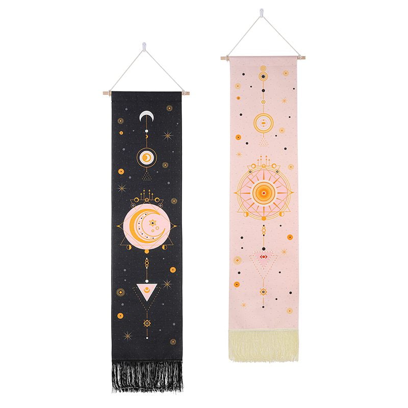 Ame 2Pieces Bohemian Tapestry Wall Hanging Narrow Tapestry For Bedroom ...