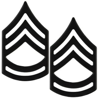 USMC Black Metal (Solid Brass) SGTMAJ Sergeant Major Chevron Rank ...