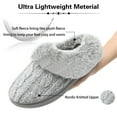 LORDFON Winter Fuzzy Womens Slippers Fluffy House Slippers with Memory Foam - Walmart.com