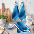 4 Pack Light Blue Kitchen Towels Ocean Wave Abstract Gradient Blue Sea ...